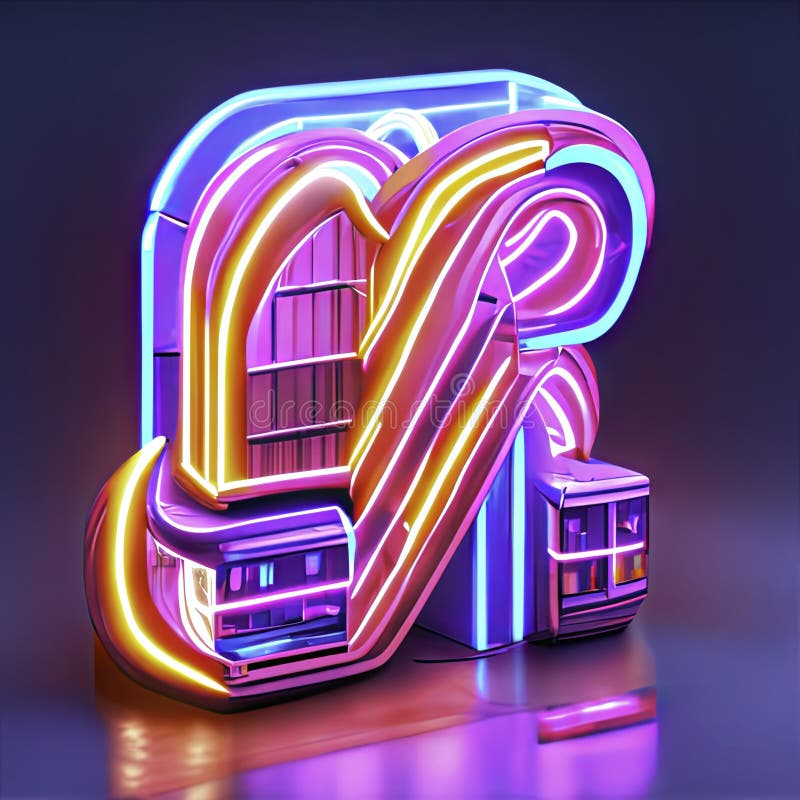 Neon Sign with the Word Jesus Christ. 3D Rendering Stock Illustration ...