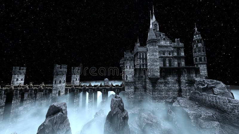 3D Rendering of the Skeleton Castle Stock Illustration - Illustration ...