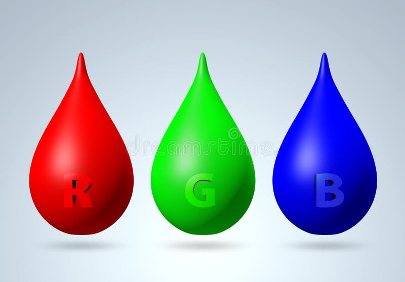 3D RGB color stock illustration. Illustration of fluid - 25645253