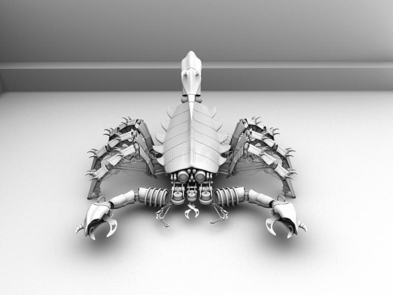 3D robot Scorpion stock illustration. Illustration of digital - 5267186