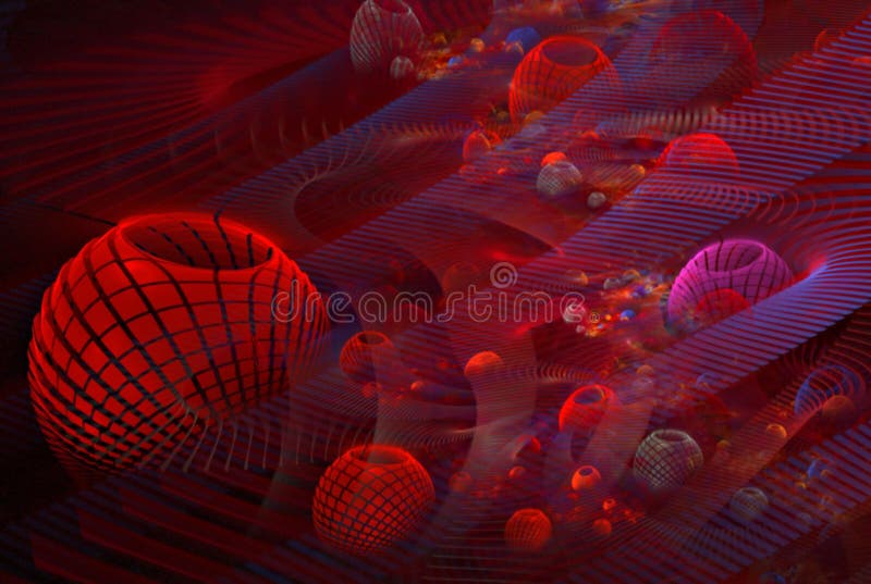 3D Rode Cellen stock illustratie. Illustration of chaotisch - 7839198