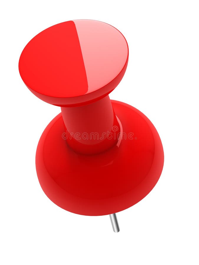 3d rode punaise stock illustratie. Illustratie bestaande uit zaken ...