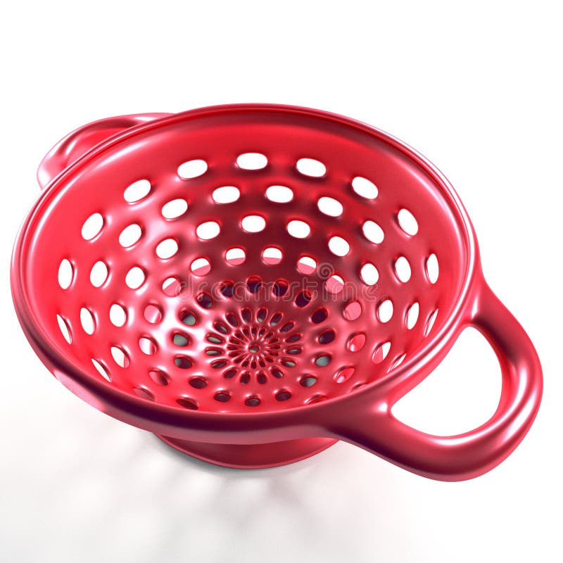 Plastic vergiet vector illustratie. Illustratie bestaande uit colander ...