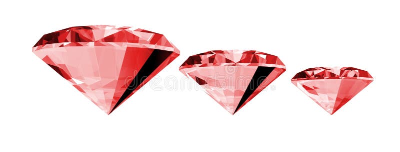 3d Ruby Gem Isolated stock illustration. Illustration of stone - 7268976