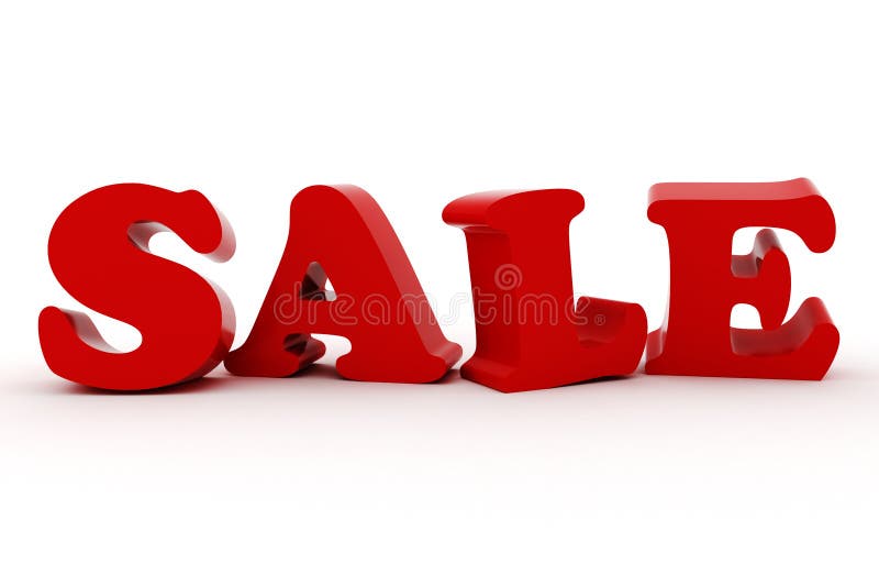 3d Sale text stock illustration. Illustration of card - 27654486