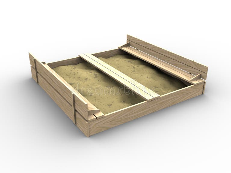 3d sandbox stock illustration. Illustration of sand, play - 951838