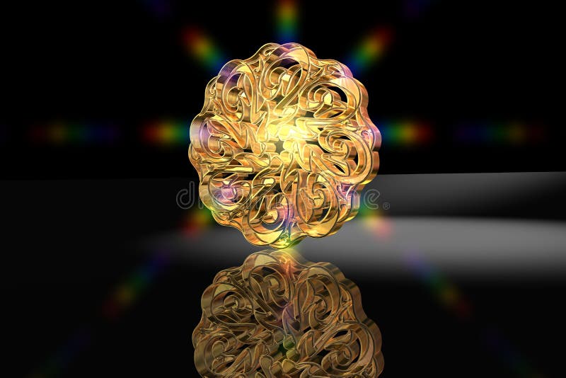 3D Scene Islamic Prayer-Symbol Stock Illustration - Illustration of ...