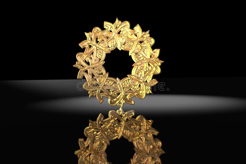 3D Scene Islamic Prayer-Symbol Stock Illustration - Illustration of ...