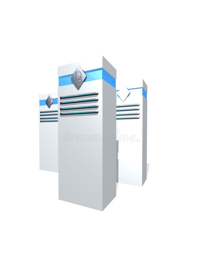 3d server box stock illustration. Illustration of button - 196249