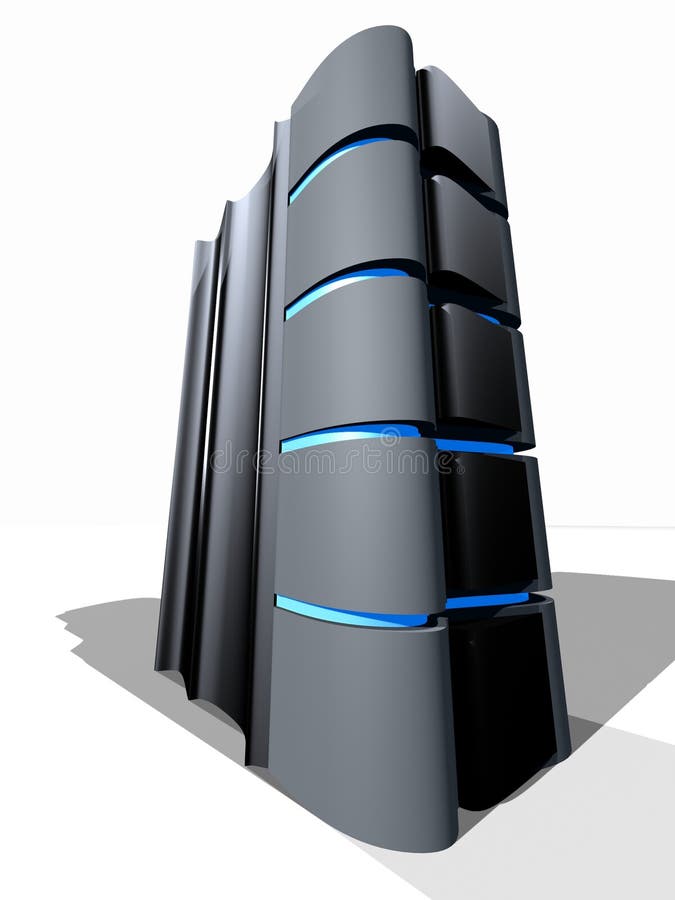 3d server tower stock illustration. Illustration of strong - 63079