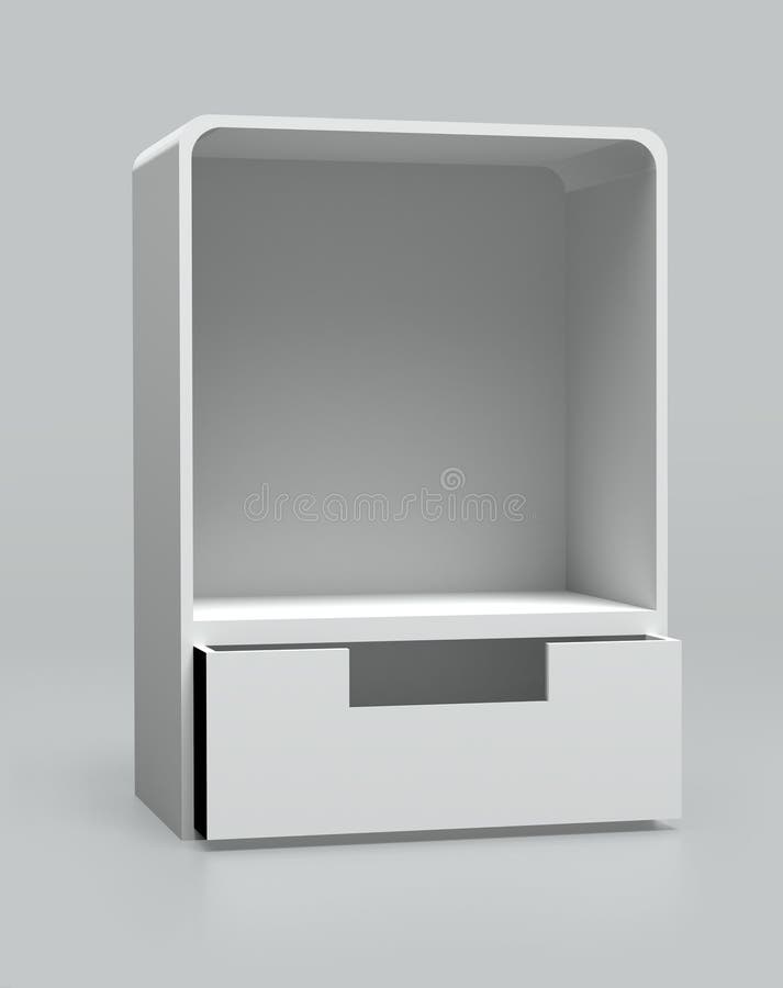 3D Shelf Box Display stock illustration. Illustration of message - 22023503