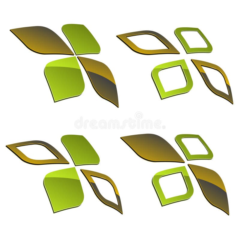 3d shiny elements stock vector. Illustration of brown - 24644793