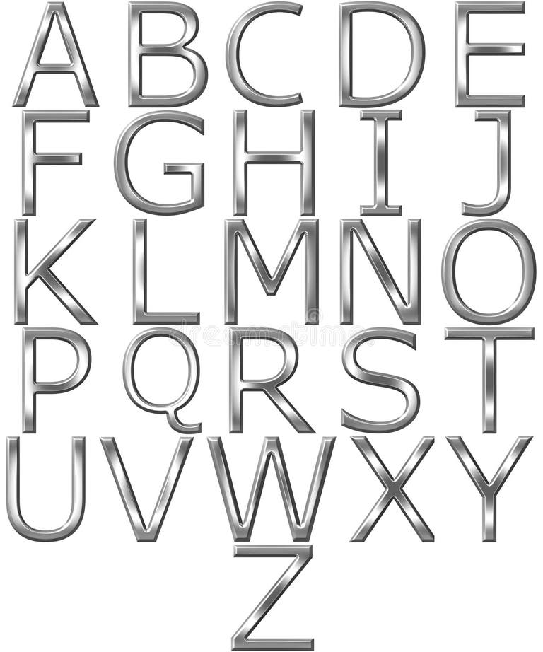 Silver Alphabet Stock Illustrations – 44,965 Silver Alphabet Stock ...
