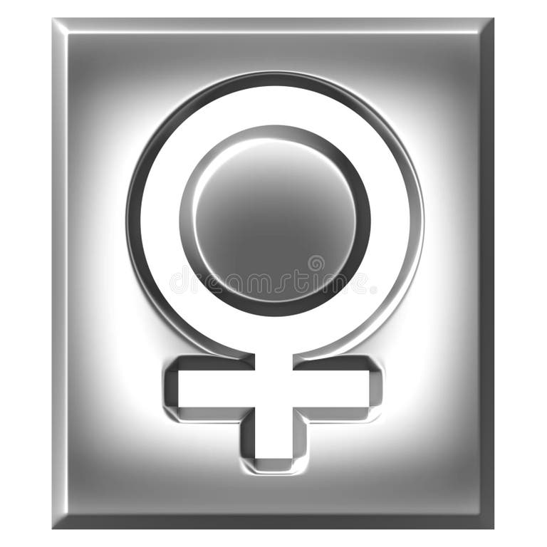 3d Silver Female Symbol Sign Stock Illustrations – 1,126 3d Silver ...