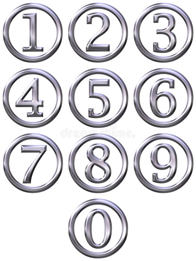 3D Framed Numbers stock illustration. Illustration of typography - 15313946