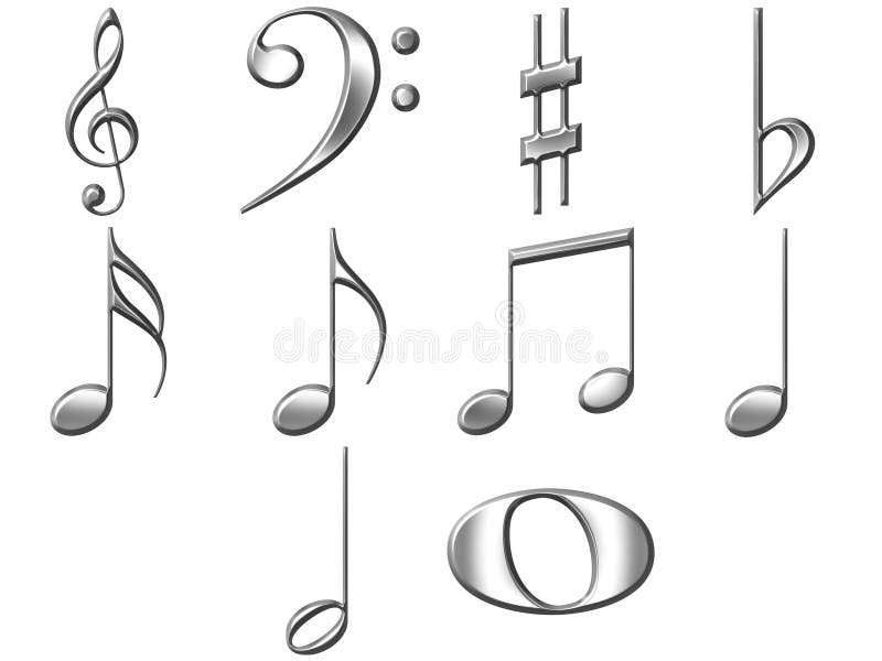 Music Note stock vector. Illustration of musical, symbol - 16235042
