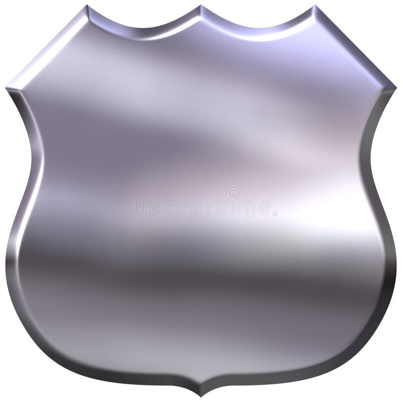 Silver Badge II stock vector. Illustration of badge, gradient - 21394989