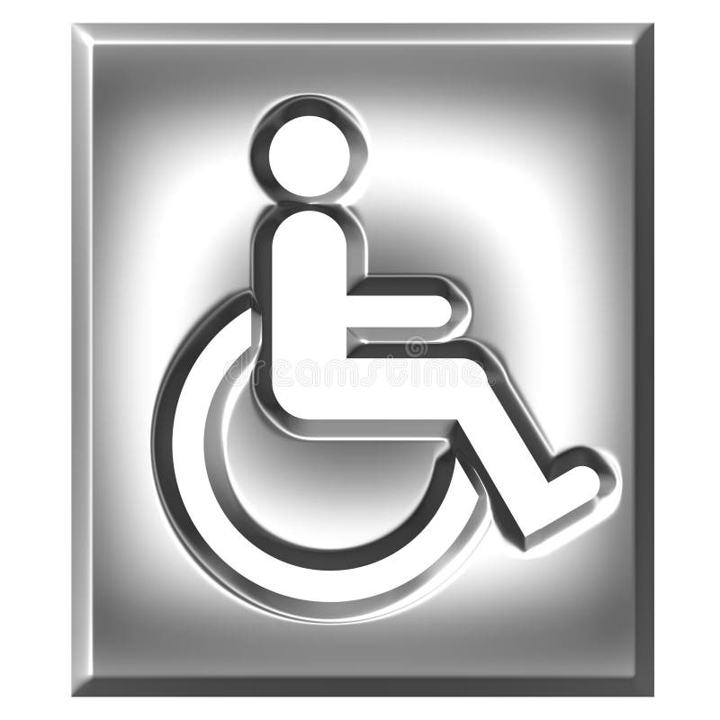 Disabled care sign vector stock vector. Illustration of injury - 12240253