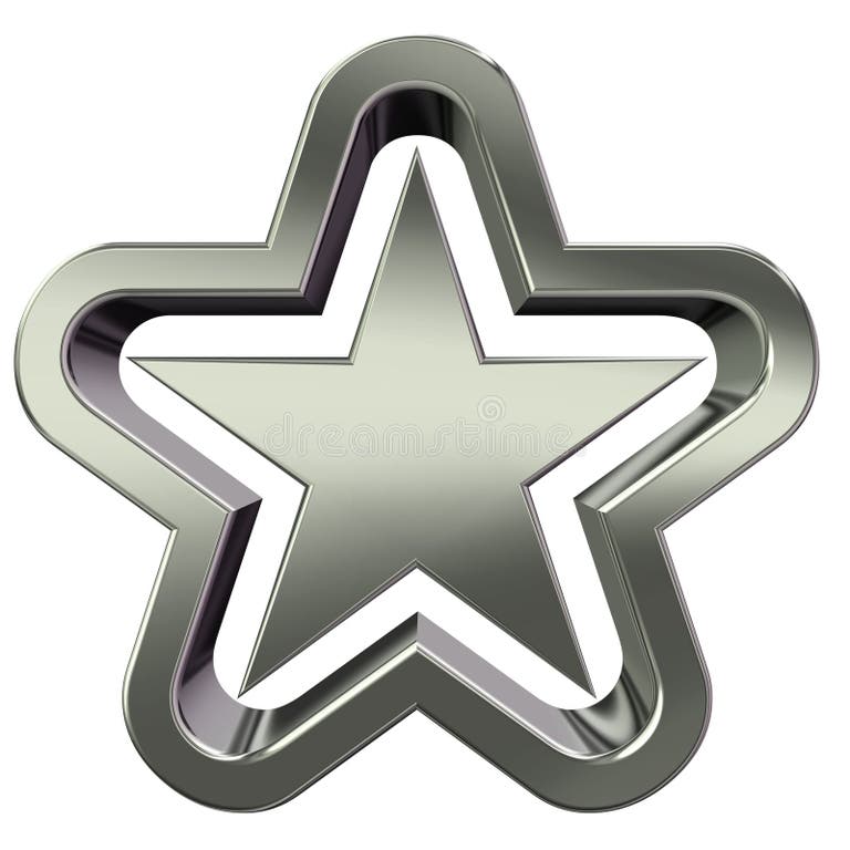 3d Silver Star Stock Illustrations – 9,612 3d Silver Star Stock ...