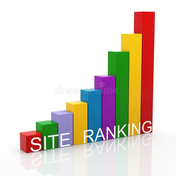 3d Site Ranking Progress Bars Stock Illustration - Illustration of ...
