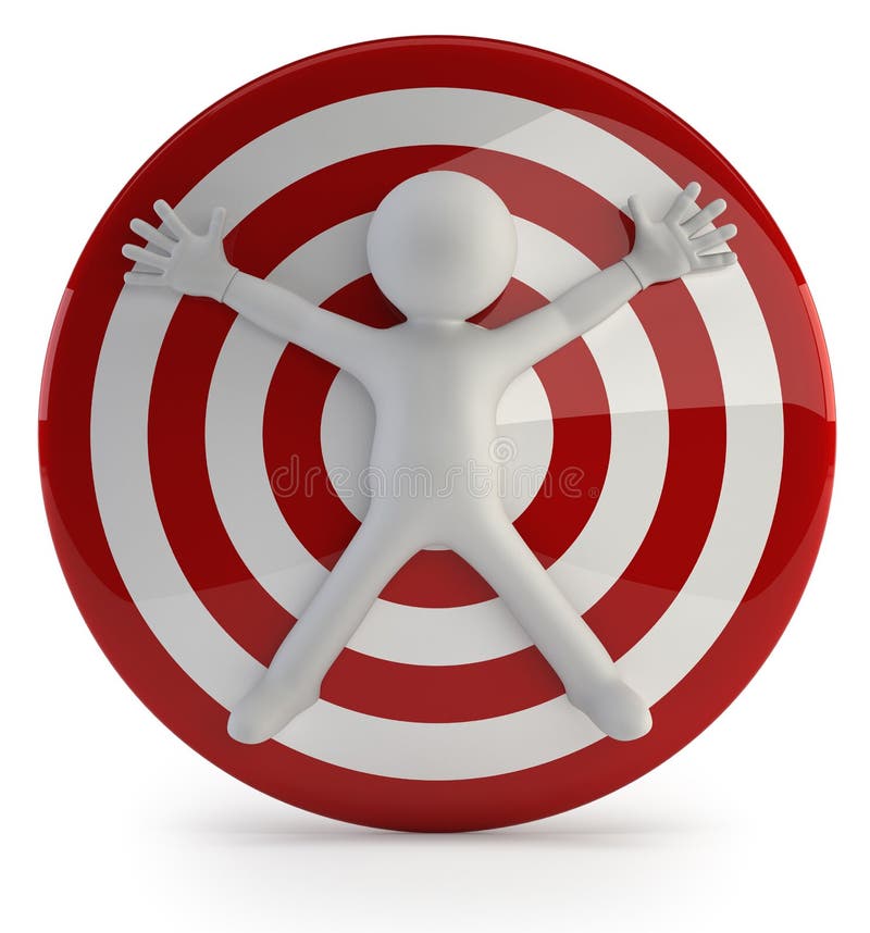 Big target stock illustration. Illustration of people - 8229105