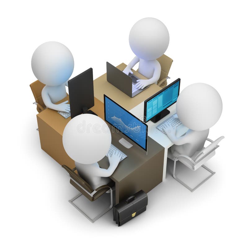 3d People Team Work Stock Illustrations – 16,907 3d People Team Work ...