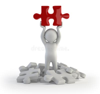 Little White Man Puzzle Stock Illustrations – 265 Little White Man ...