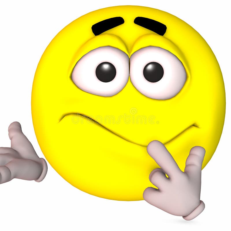 Ponder emoticon stock vector. Illustration of emoji - 103989079