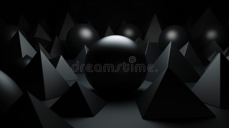 3d Smooth Different Matte Shapes. Abstract Geometric Background with ...