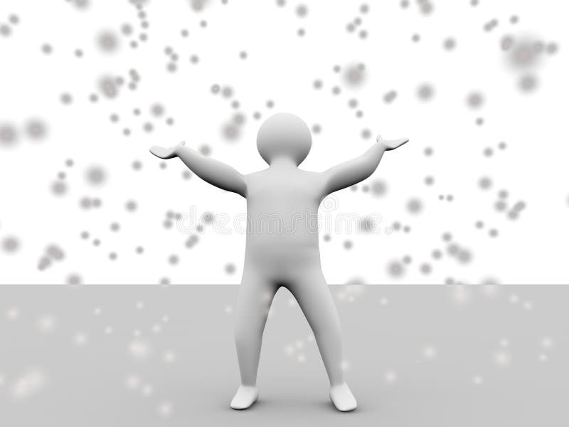 3d snow stock illustration. Illustration of isolated - 13486253