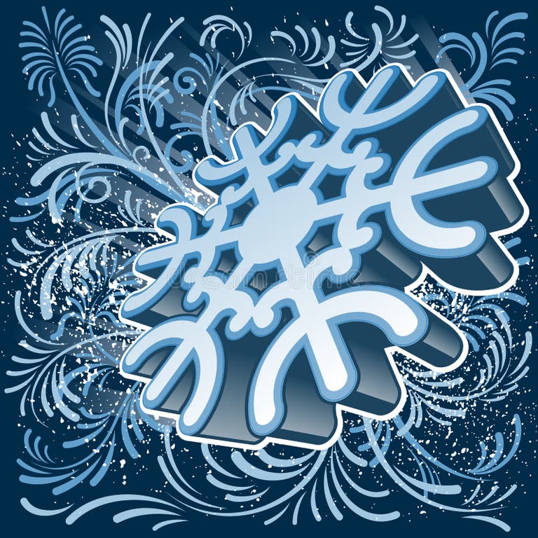 Snowflake Swirl Silhouette Stock Illustrations – 3,765 Snowflake Swirl ...