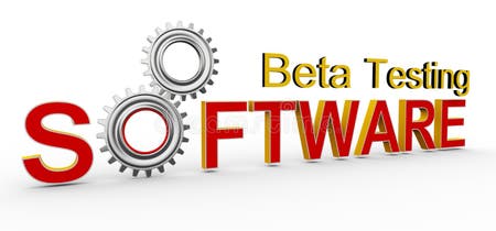 3d software beta testing stock illustration. Illustration of deployment ...