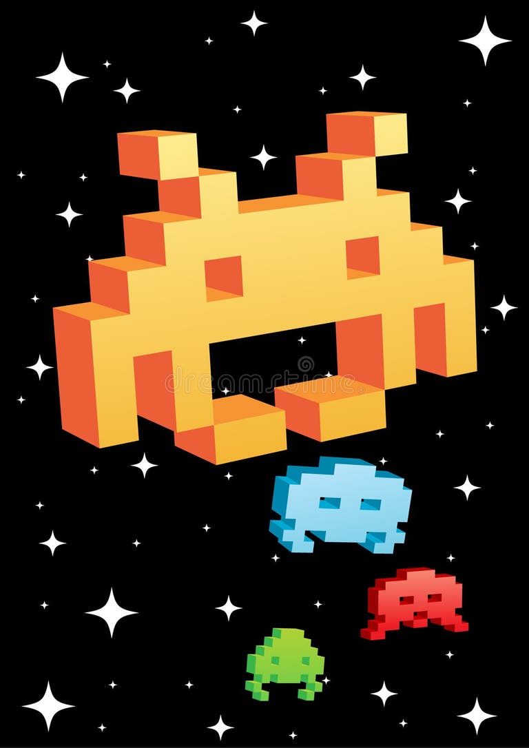 Space Invaders Vector Stock Illustrations – 1,473 Space Invaders Vector ...