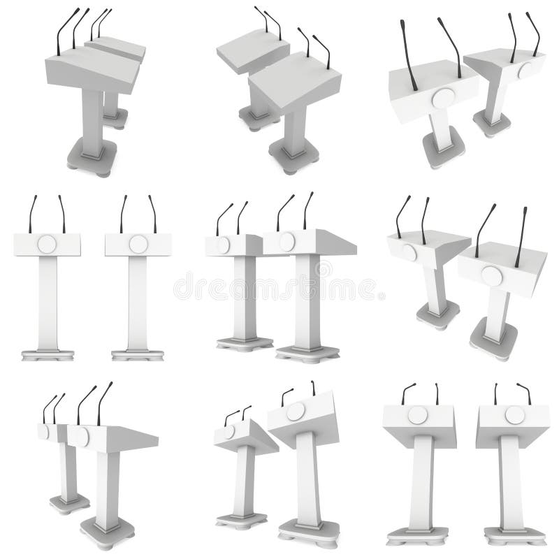 Speech Podiums Stock Illustrations – 170 Speech Podiums Stock ...
