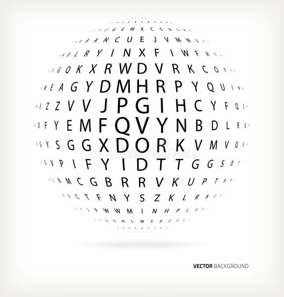 3D sphere of text stock vector. Illustration of management - 37550622