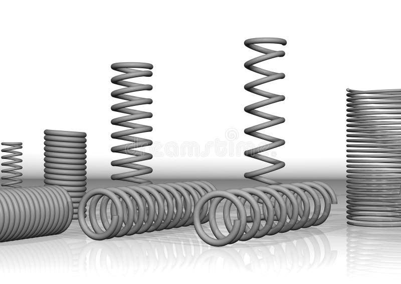 3d spiral, spring stock illustration. Illustration of shadow - 3160418