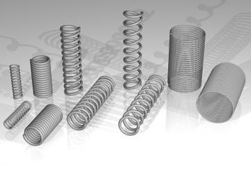 3d spiral, spring stock illustration. Illustration of shadow - 3160418