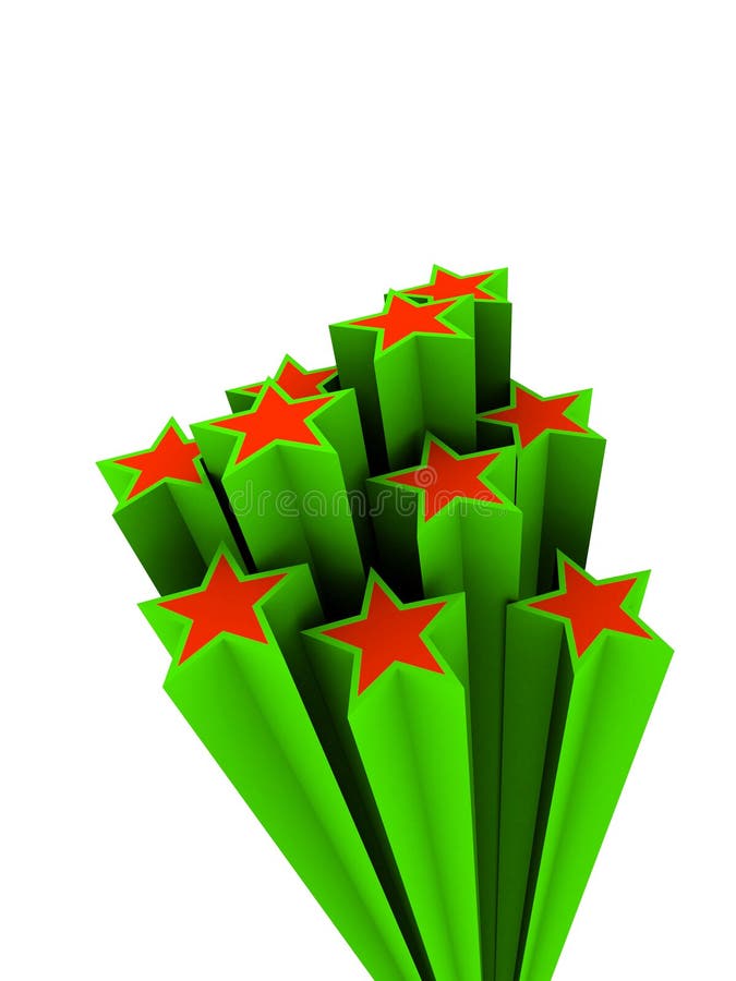 3d stars stock illustration. Illustration of christmas - 2896983