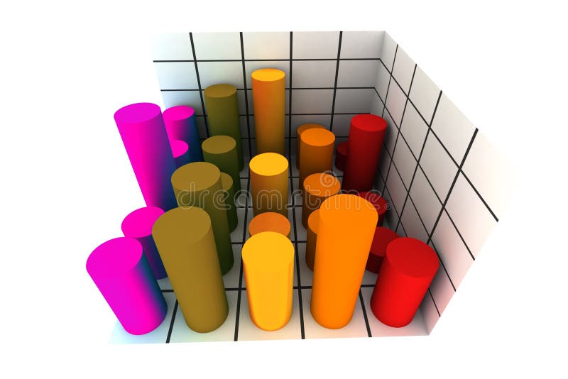 3d statistics stock illustration. Illustration of marketing - 4972714