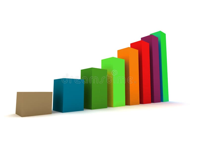 Statistics - 3d Isolated On White Picture. Image: 7751839