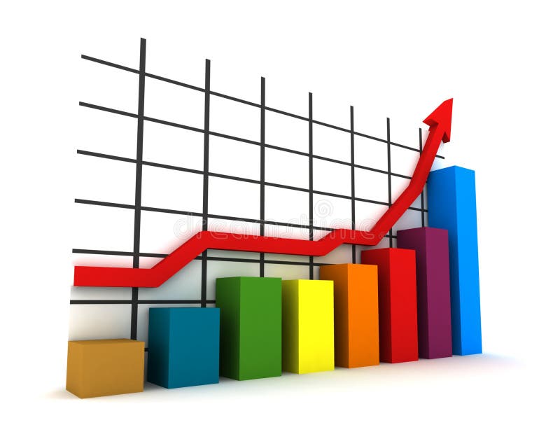 3d statistics stock illustration. Illustration of achievement - 4972686