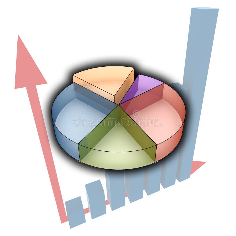 3d statistics illustration stock illustration. Illustration of ...