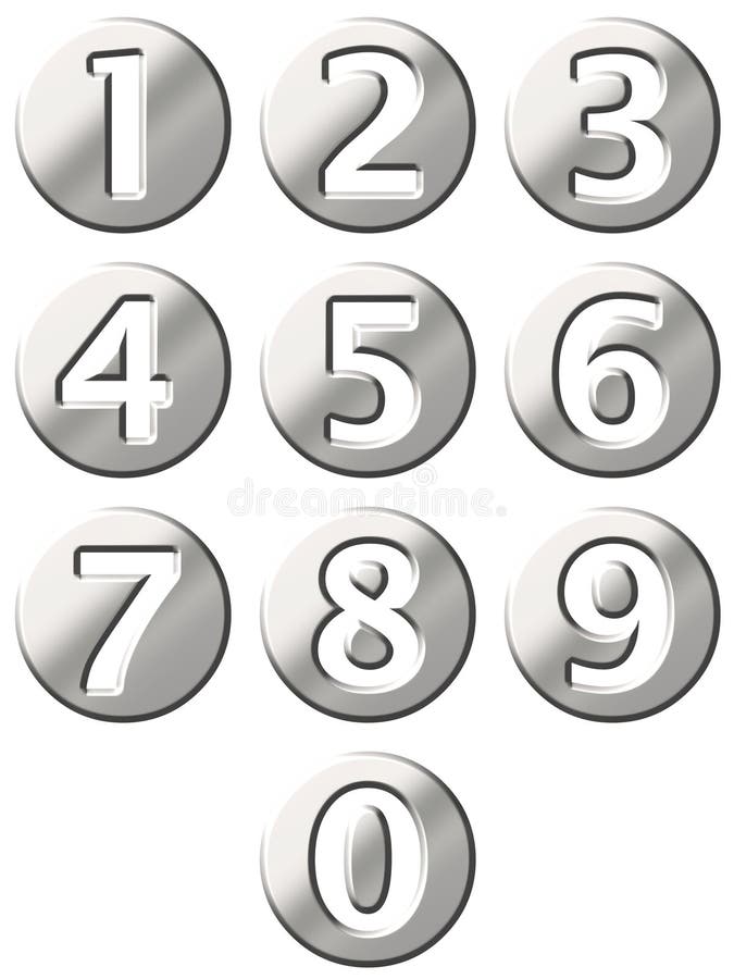 Numbers buttons stock illustration. Illustration of computer - 4055590