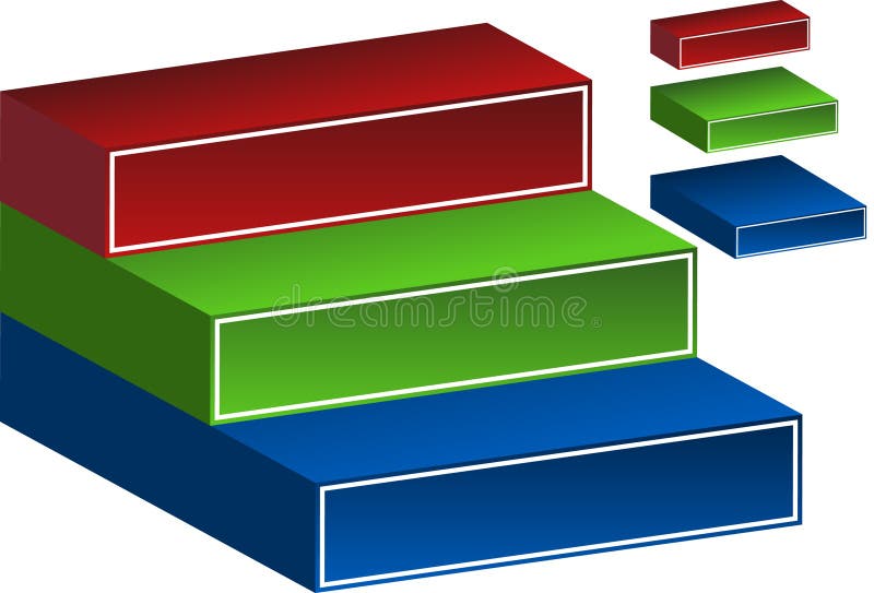 Staircase Step Column Chart Stock Vector - Illustration of circular ...