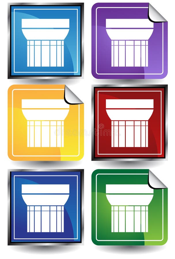 Ionic Column stock vector. Illustration of silhouette - 10245161