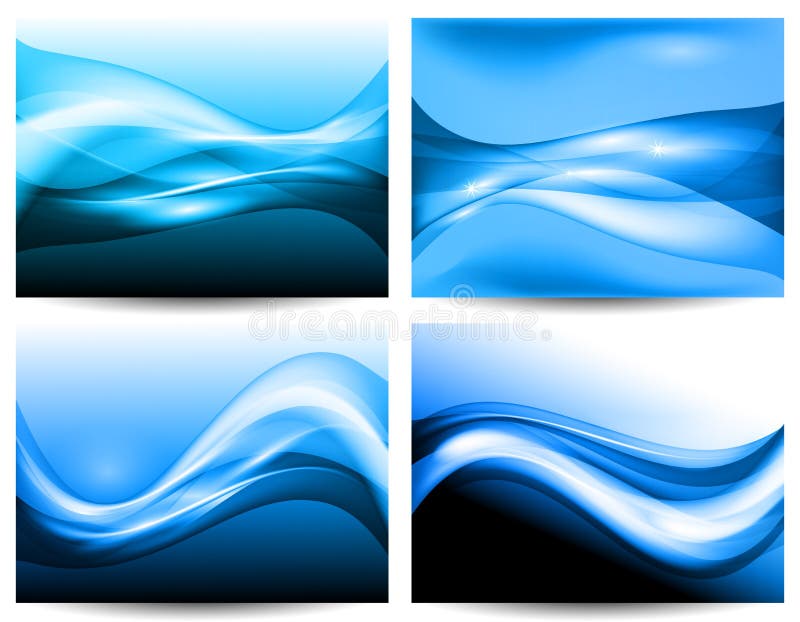 3d stylized water waves, stock vector. Illustration of flash - 20572689