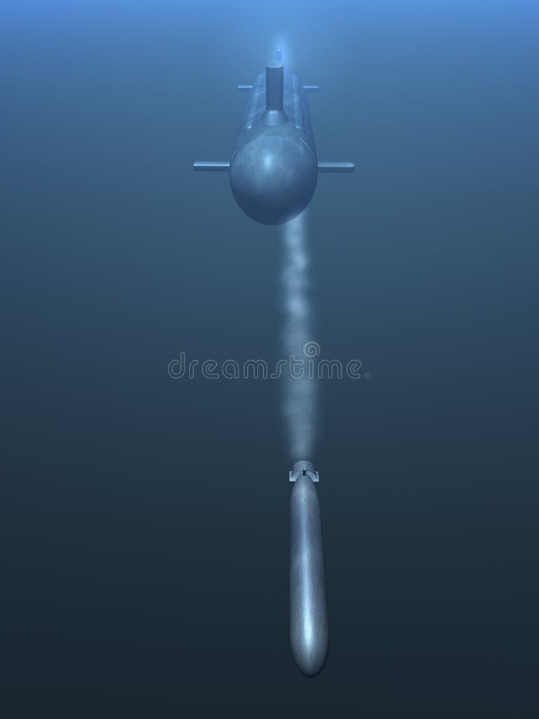 Submarine Shooting Missile Stock Illustrations – 22 Submarine Shooting ...