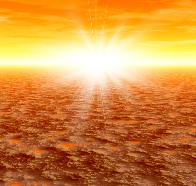 3d sunny abstract stock illustration. Illustration of fantasy - 14224975