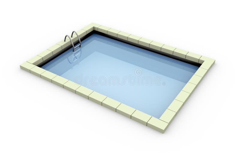 3d swimming pool stock illustration. Illustration of blue - 26099852