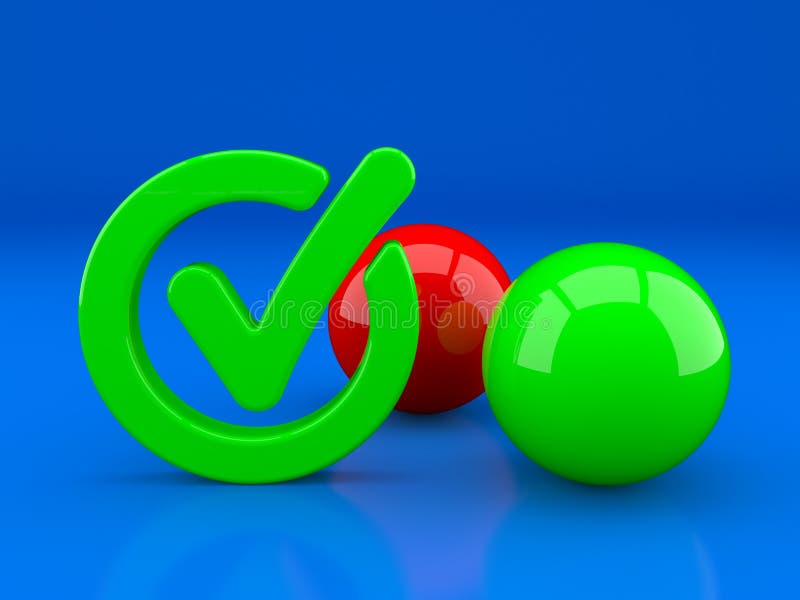 3d a symbol yes stock illustration. Illustration of form - 12311753